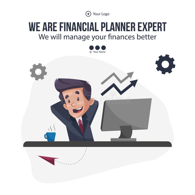 Financial Planner Expert Banner Design Template Stock Vector ...