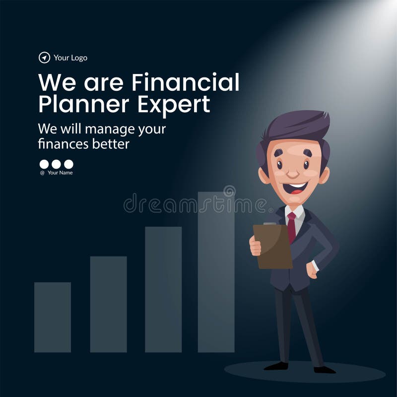 Financial Planner Expert Banner Design Template Stock Vector ...