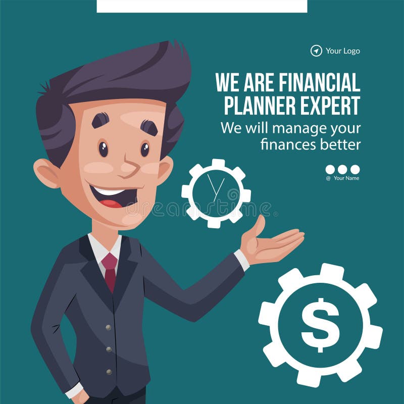 Financial Planner Expert Banner Design Template Stock Vector ...