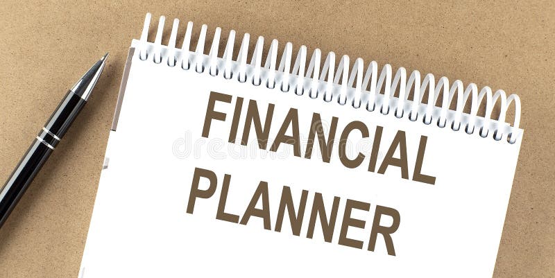 FINANCIAL PLANNER Text on a Notepad with Pen, Business Stock Image ...