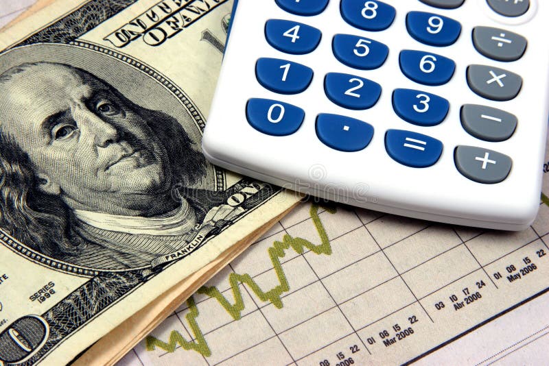 Financial Planning Calculator Graphics Stock Photo - Image of ...