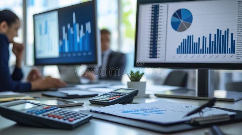 Financial Planning Meeting in a Modern Office Setting Generative AI ...