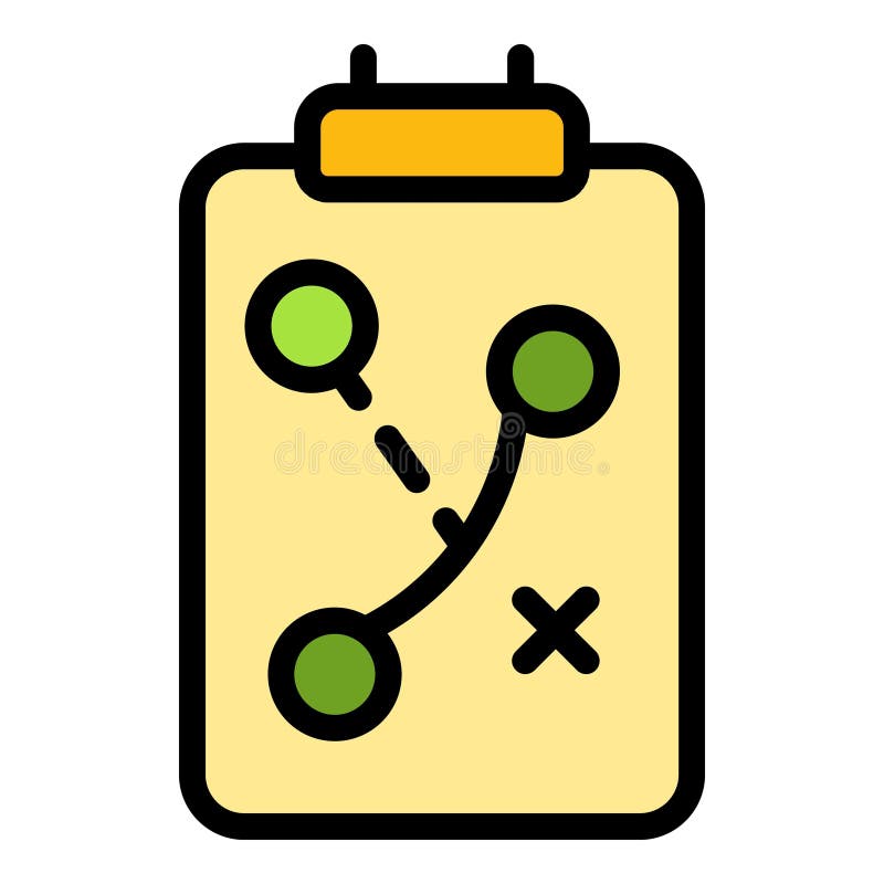 Financial Planning Tactical Board Icon Vector Flat Stock Vector ...