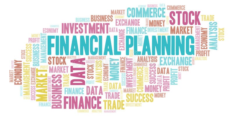 Financial Planning Word Cloud. Stock Illustration - Illustration of ...