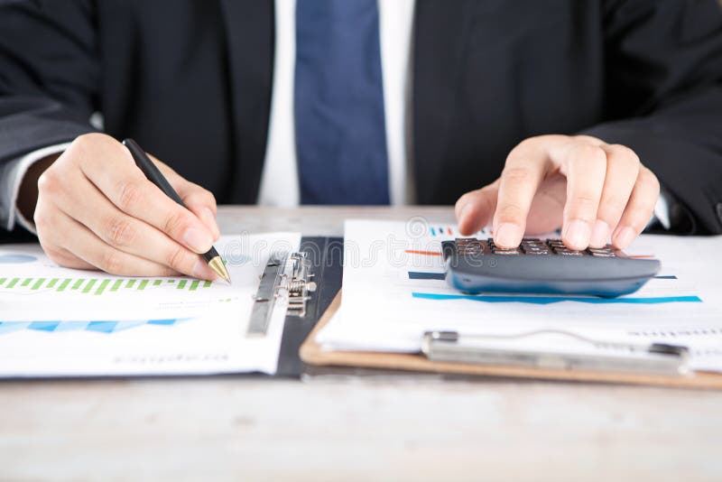 Financial Practitioners at Work Indoors Stock Image - Image of pens ...