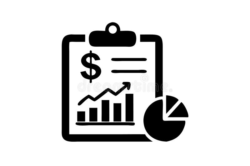 Financial Progress Symbolized in a Colorful Stylized Illustration ...