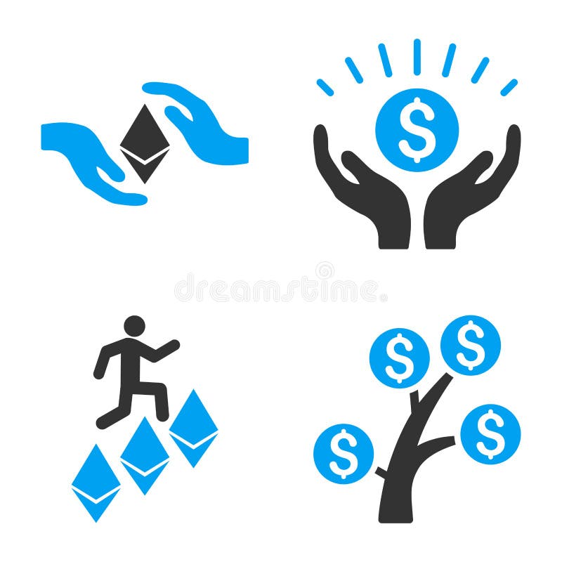 Financial Prosperity Vector Icon Set Stock Vector - Illustration of ...