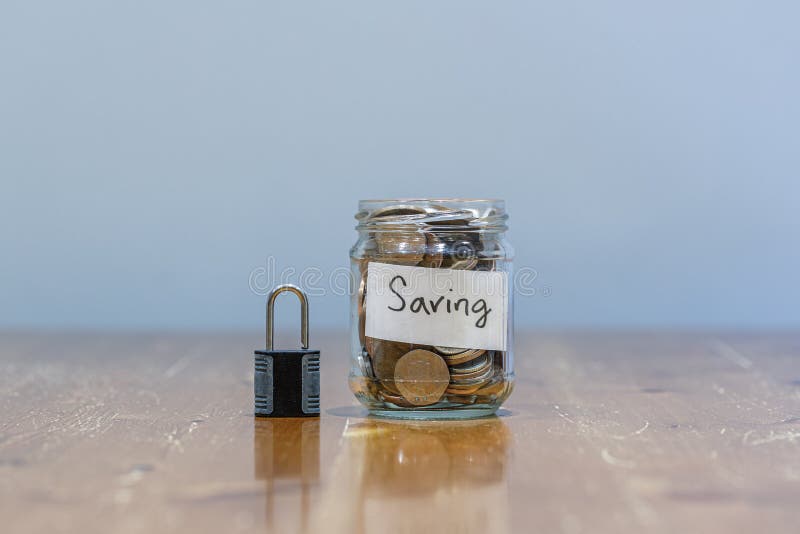 Keeping Our Saving Protected and Very Secure Stock Photo - Image of ...