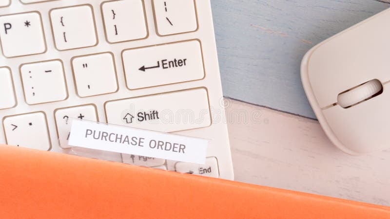 Financial Purchase Order Document Contract Keep in the Folder Stock ...