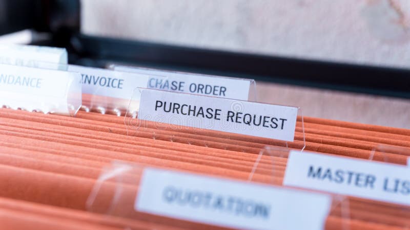 Financial Purchase Order Document Contract Keep in the Folder Stock ...