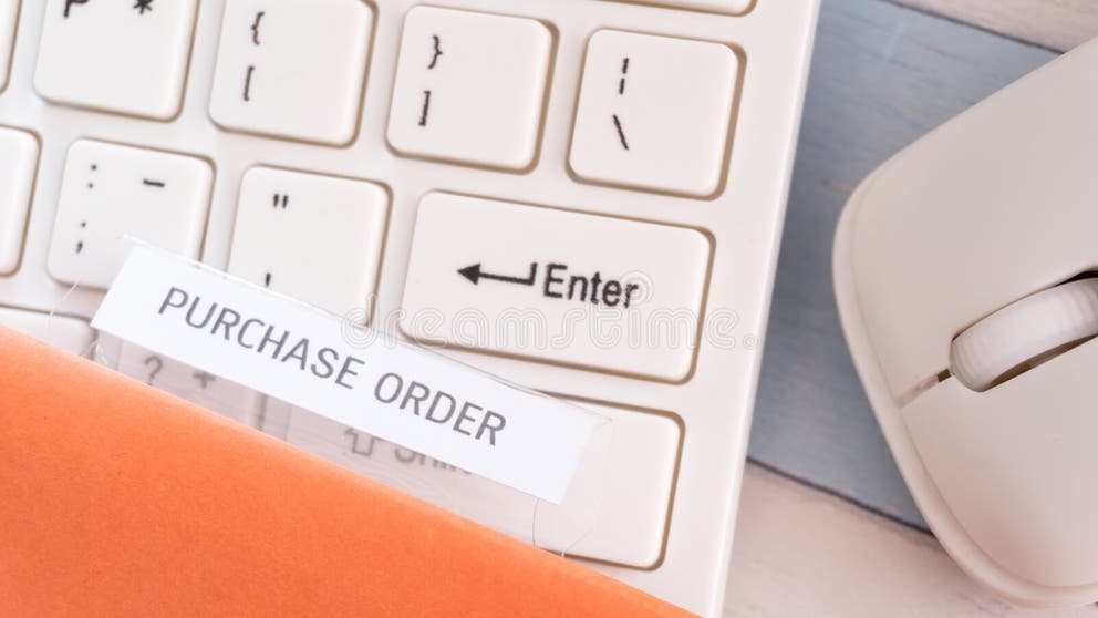 Financial Purchase Order Document Contract Keep in the Folder Stock ...