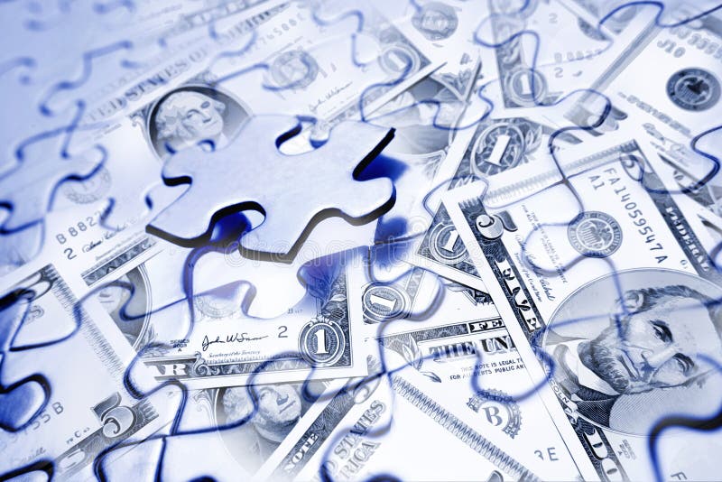 Financial puzzle stock photo. Image of hiding, banking - 35056020