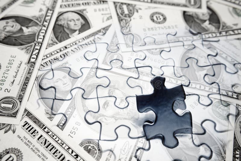 Financial puzzle stock photo. Image of income, business - 10979214