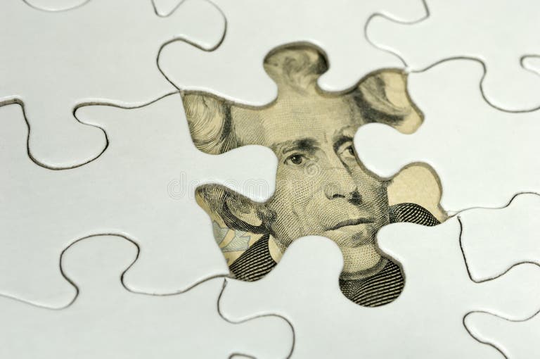 Financial Puzzle stock photo. Image of puzzle, conceptual - 1333480