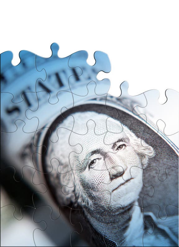 Financial puzzle stock photo. Image of economy, blue, financial - 8781094