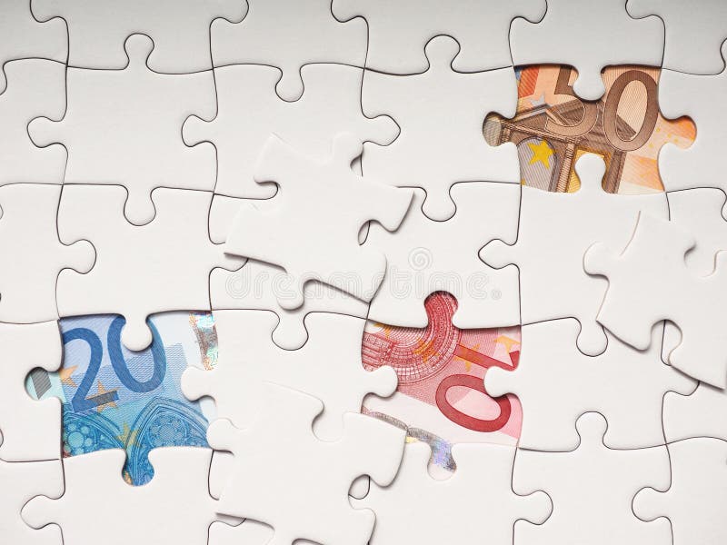 Financial puzzle stock image. Image of economies, cash - 38795965