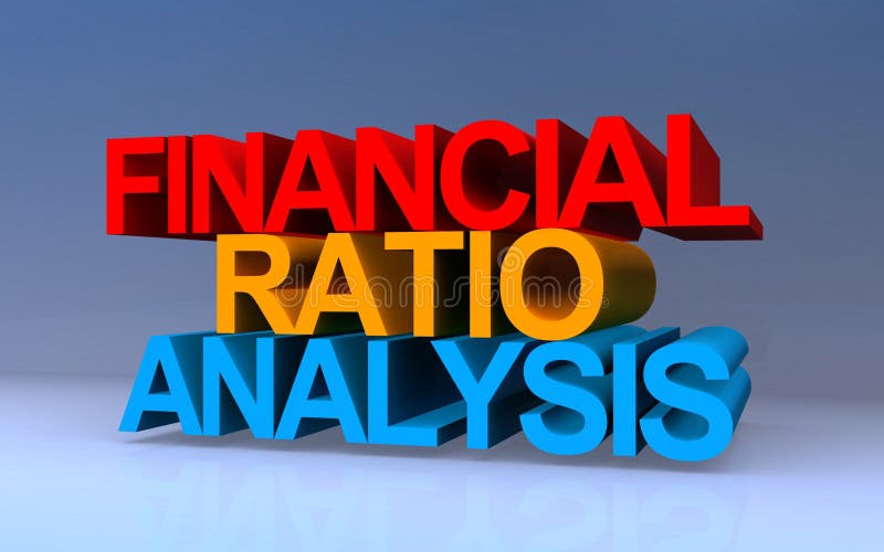 Financial Ratio Analysis on Blue Stock Illustration - Illustration of ...