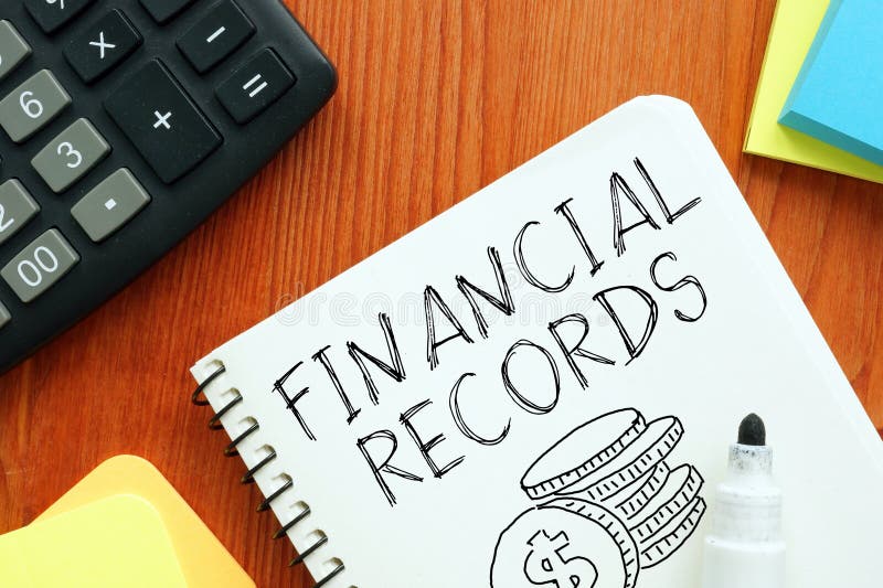 Financial Records are Shown Using the Text. Personal and House ...