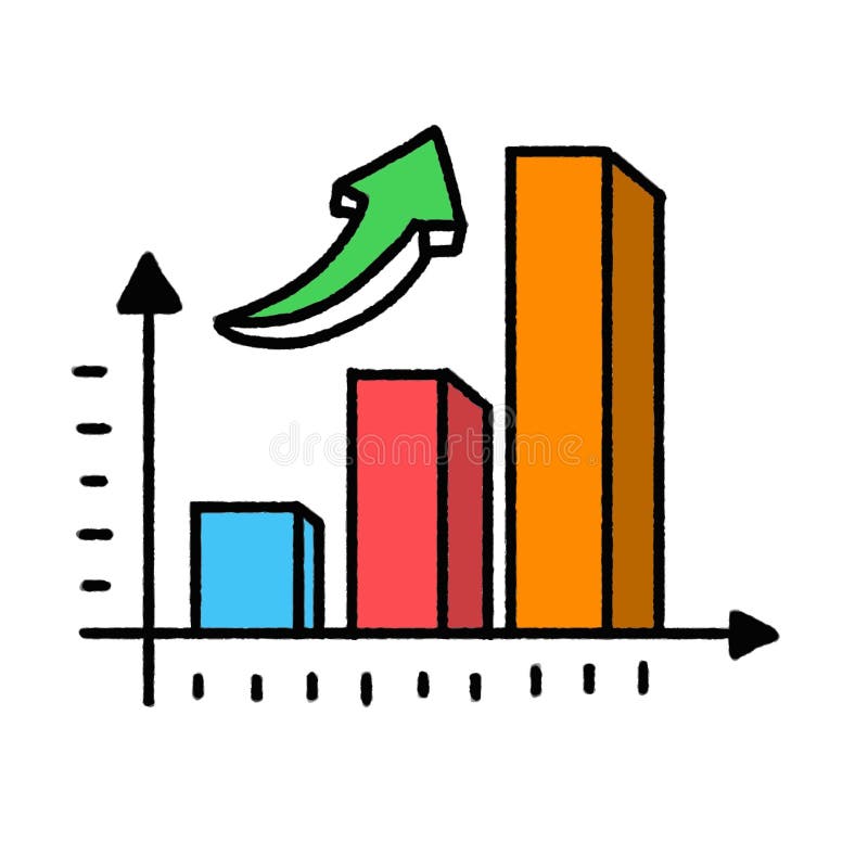 Financial recovery graph stock photo. Illustration of money - 276544548