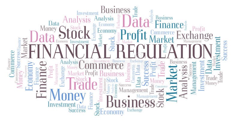 Financial Regulation Word Cloud. Stock Illustration - Illustration of ...