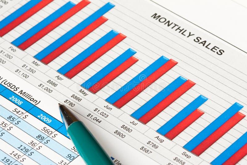 Annual sales report stock photo. Image of graph, monthly - 13471362