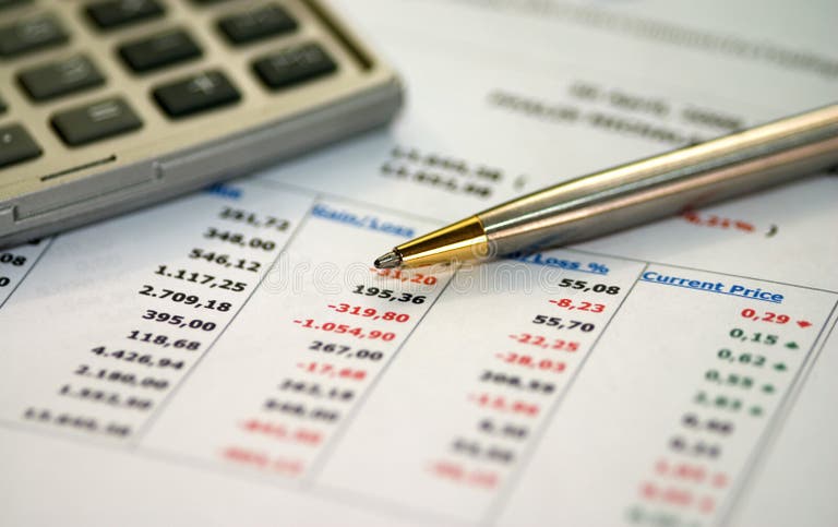 Financial Report stock image. Image of detail, goal, budget - 5066009