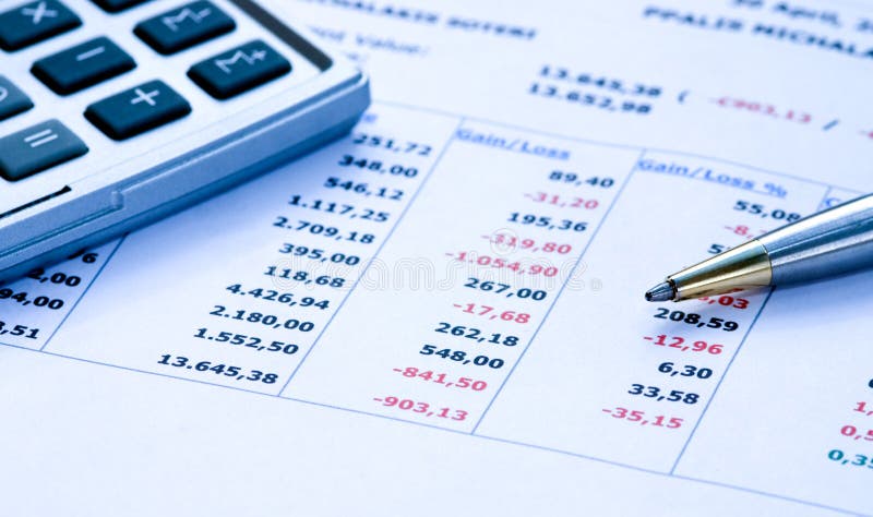 Financial report stock photo. Image of chart, economy - 7349792