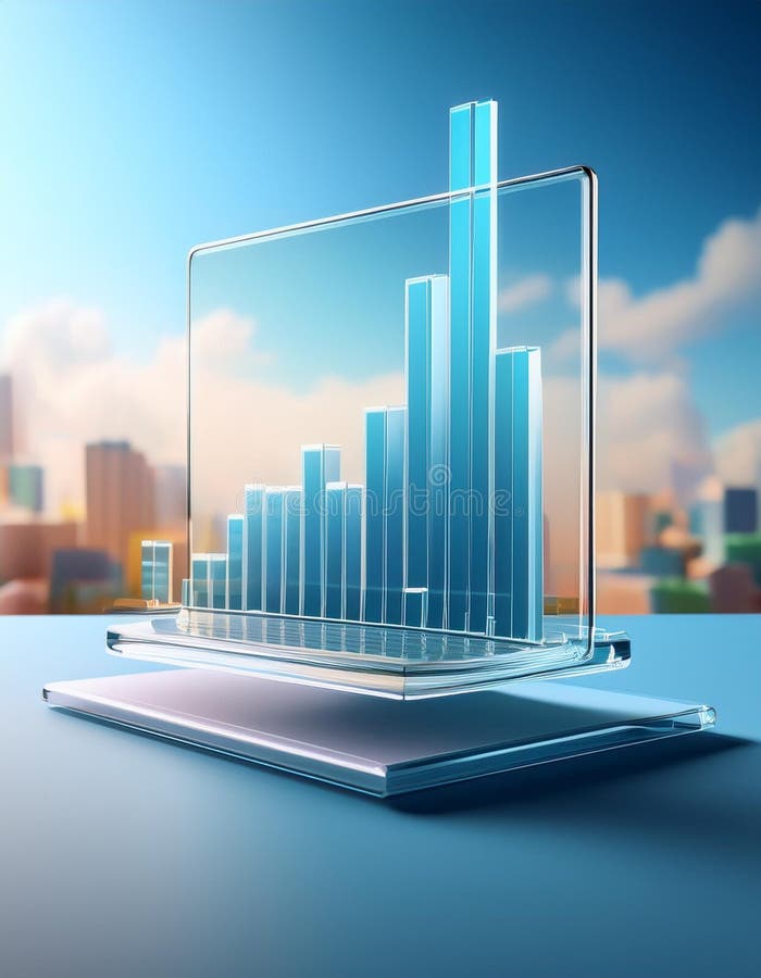 Financial Report Floating in a Soft, Neutral Background, Symbolizing ...