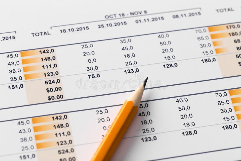 Financial Report and Graphics for Business Stock Photo - Image of ...