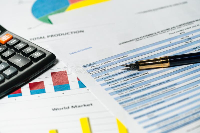 Financial Report of Profit and Loss. Accounting Statement Analysis ...