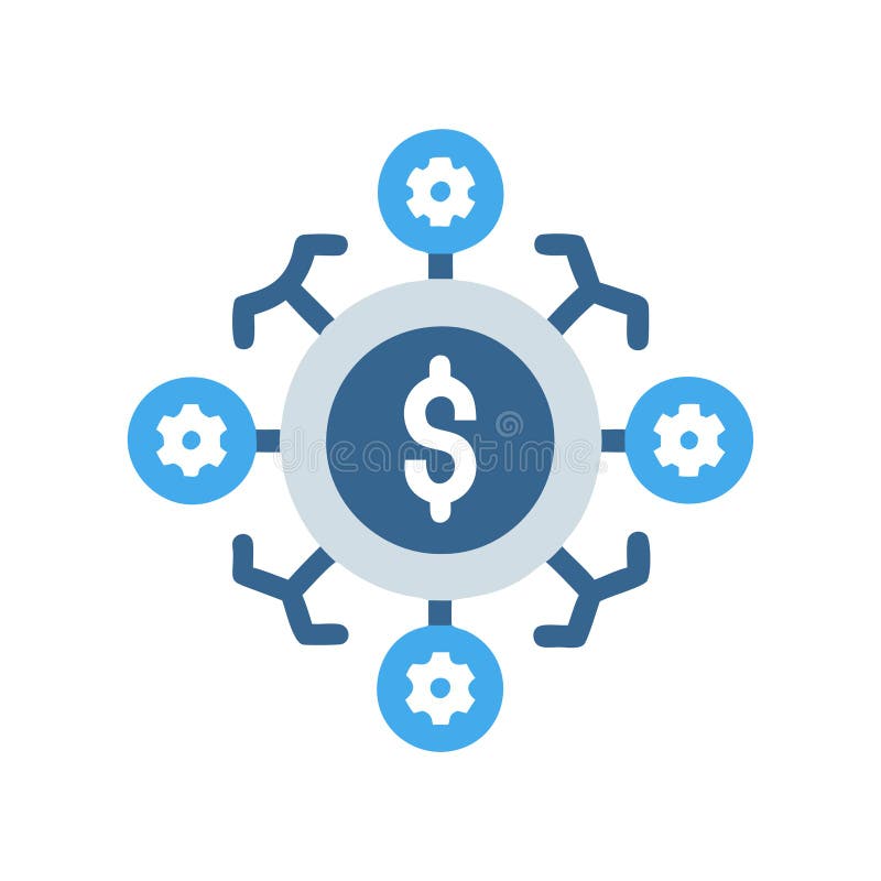 Financial Resource Management Icon Stock Vector - Illustration of ...