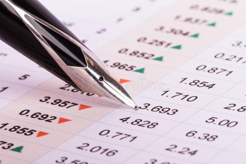 Financial Results Analysis stock photo. Image of chart - 40118832