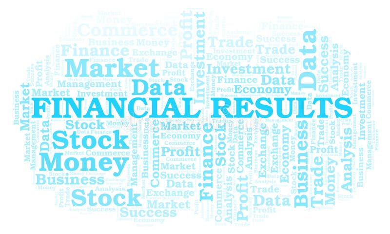 Financial Results Word Cloud. Stock Illustration - Illustration of data ...