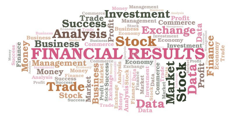 Financial Results Word Cloud. Stock Illustration - Illustration of ...