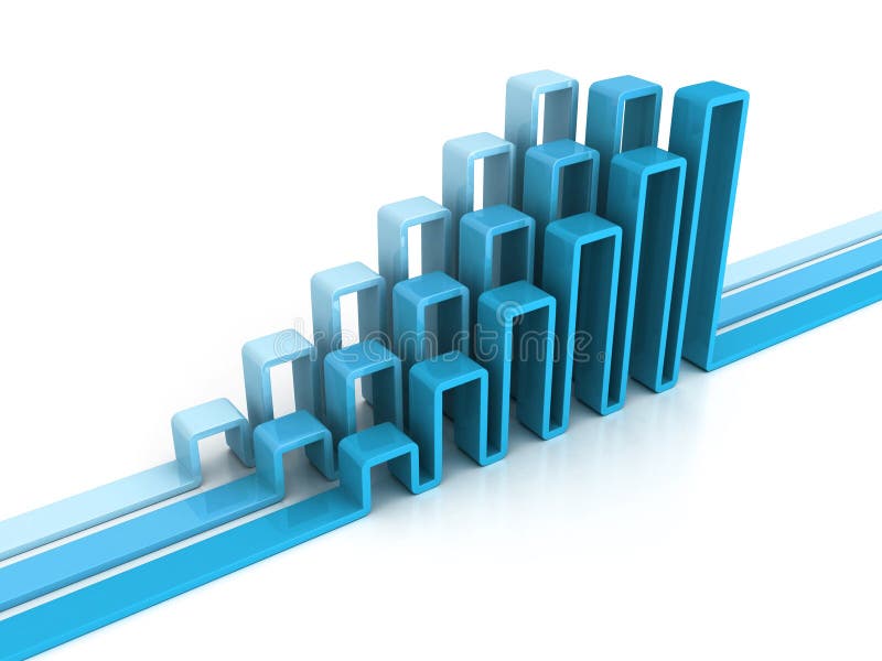 Rising Bar Chart Graph with Arrow Forward Stock Illustration ... Rising Bar Chart Graph with Arrow Forward Stock Illustration ...
