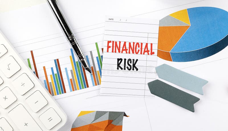 Financial Risk Concept with Charts, Graphs, Pen, and Keyboard Stock ...