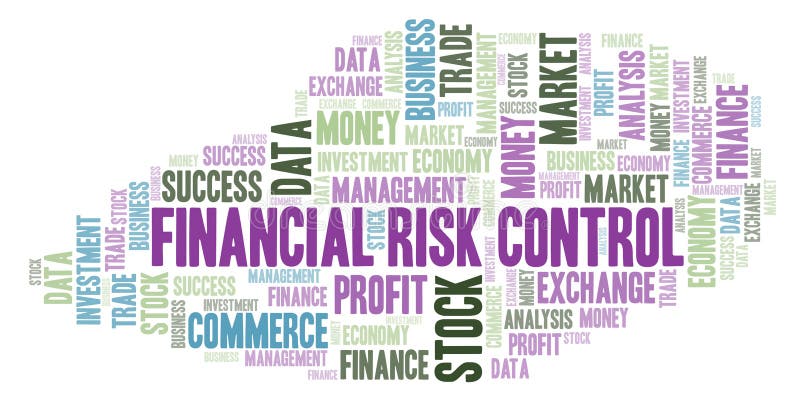 Financial Risk Control Word Cloud. Stock Illustration - Illustration of ...