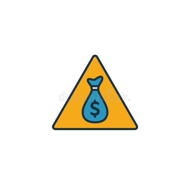 Financial Risk Outline Icon. Thin Line Concept Element from Risk ...