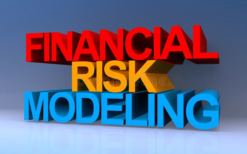 Financial Risk Modeling on Blue Stock Illustration - Illustration of ...
