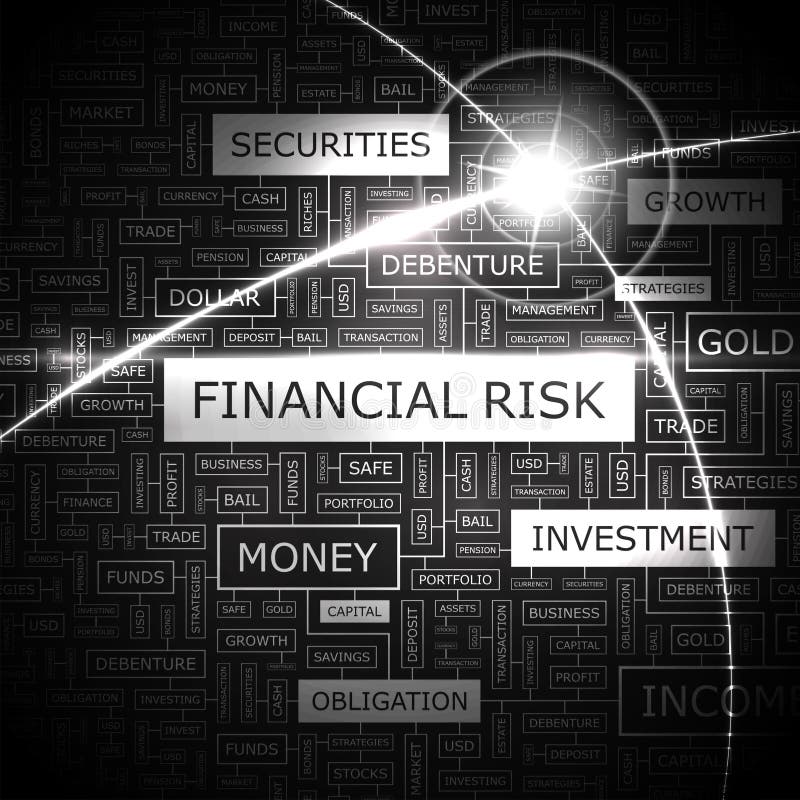 FINANCIAL RISK stock vector. Illustration of bank, background - 35854850