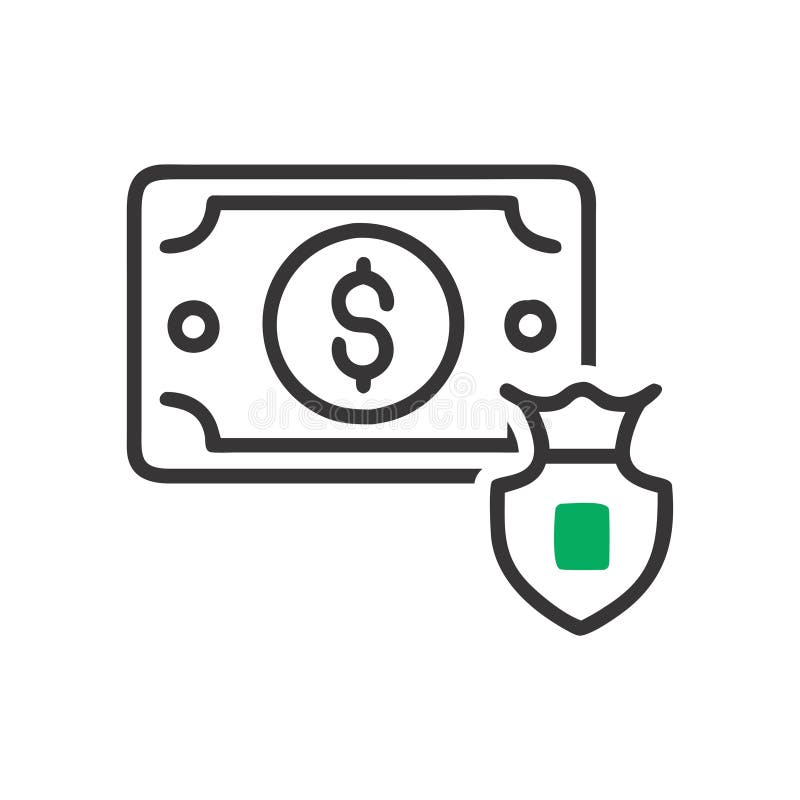 Financial Security Assessment Icon Stock Vector - Illustration of ...
