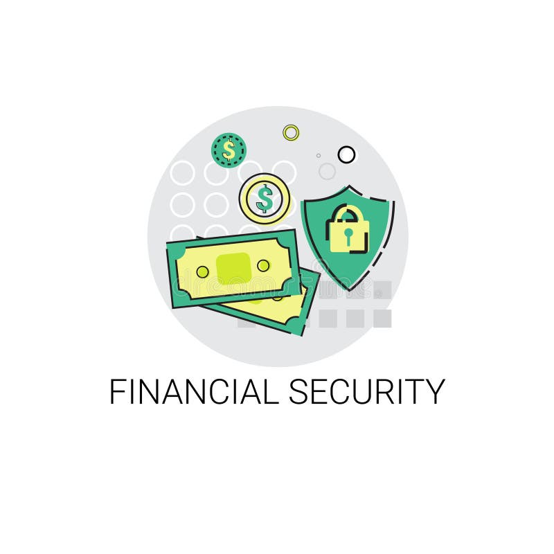 Financial Security Business Banking Icon Stock Vector - Illustration of ...