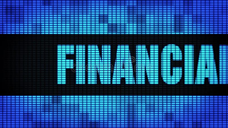 Financial Security Front Text Scrolling LED Wall Pannel Display Sign ...