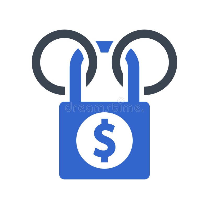 Financial Security Icon stock vector. Illustration of secure - 174866439