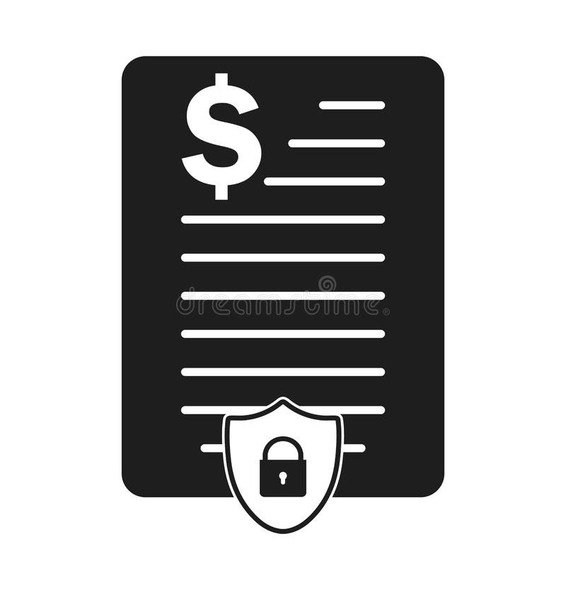 Financial security icon. stock vector. Illustration of icon - 156911883