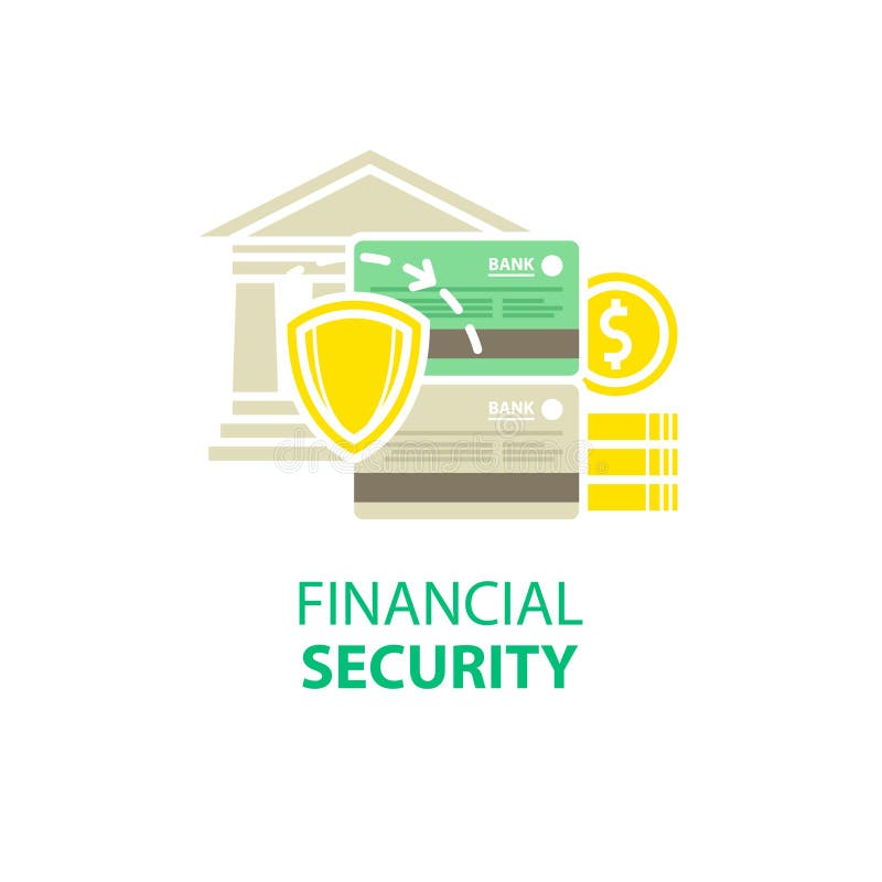 Financial security icon stock vector. Illustration of credit - 88060082