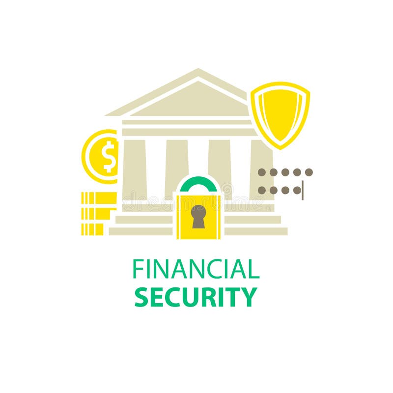 Financial security icon stock vector. Illustration of business - 88060068