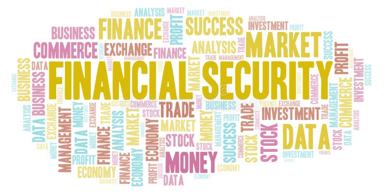 Financial Security Word Cloud. Stock Illustration - Illustration of ...