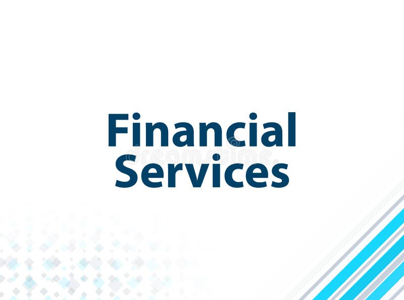 Financial Services Modern Flat Design Blue Abstract Background Stock ...