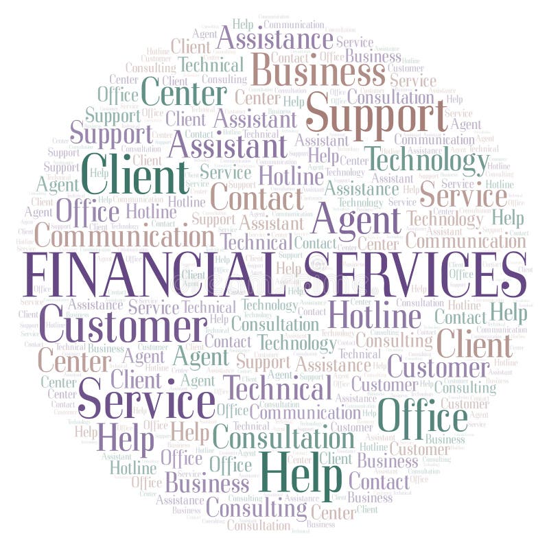 Financial Assistance Word Cloud. Stock Illustration - Illustration of ...